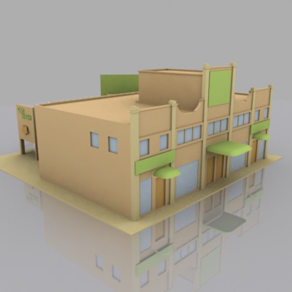 3d shop model