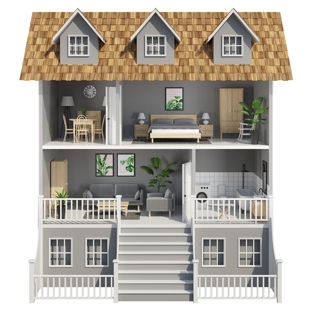 Dollhouse 3D - TurboSquid 1962747