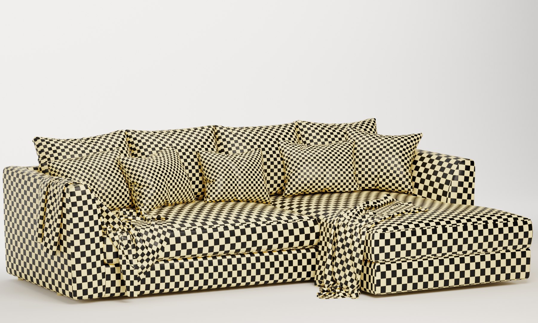 Hadleigh L Shaped Small Corner Chaise Sofa 3D Model - TurboSquid 2182471