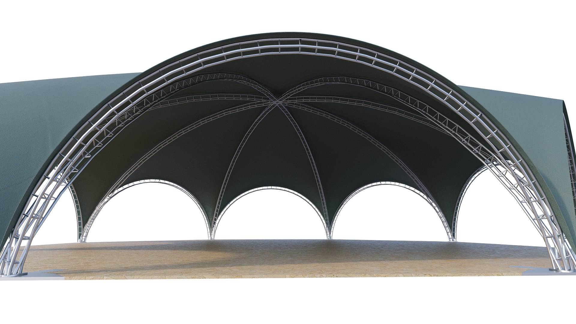 Arch Tent Octagonal 3D - TurboSquid 2122197