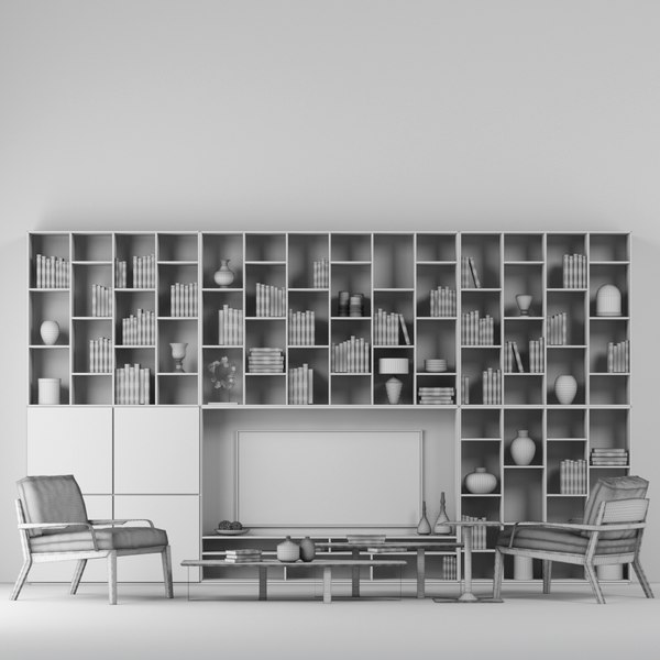 natuzzi tv stand 3d x