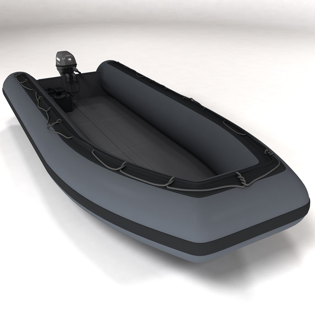 3d Rigid Hull Inflatable Boat Model