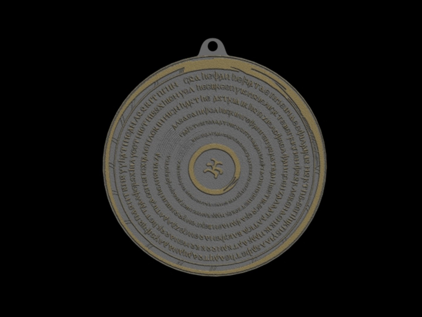 3d model devils trap amulet