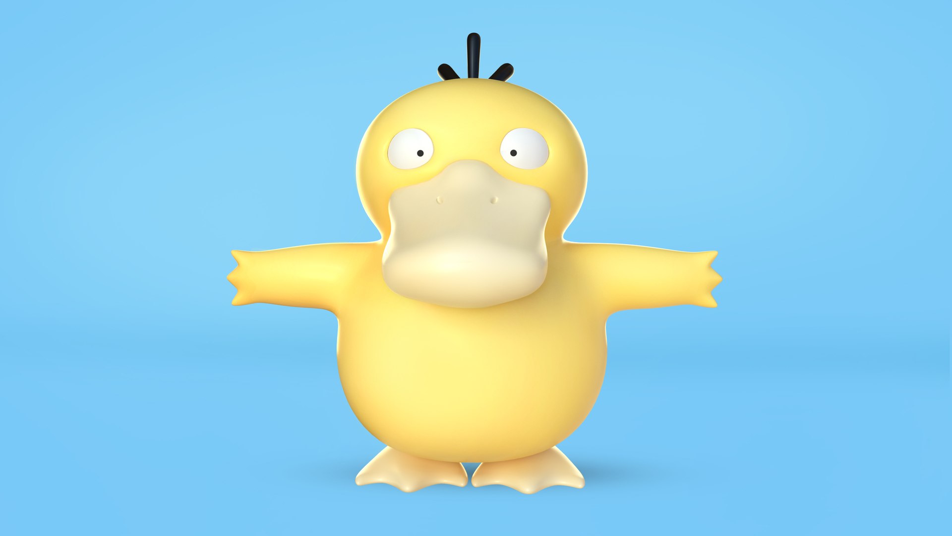 Pokemon Psyduck Low-poly Model - TurboSquid 2145076