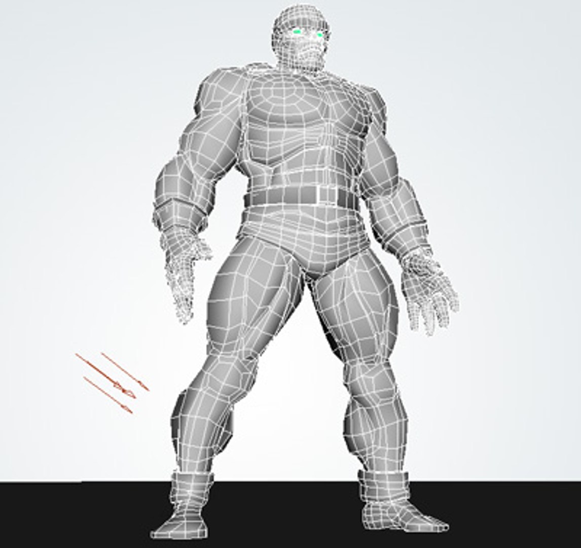 3d Wrestler Fighter Character