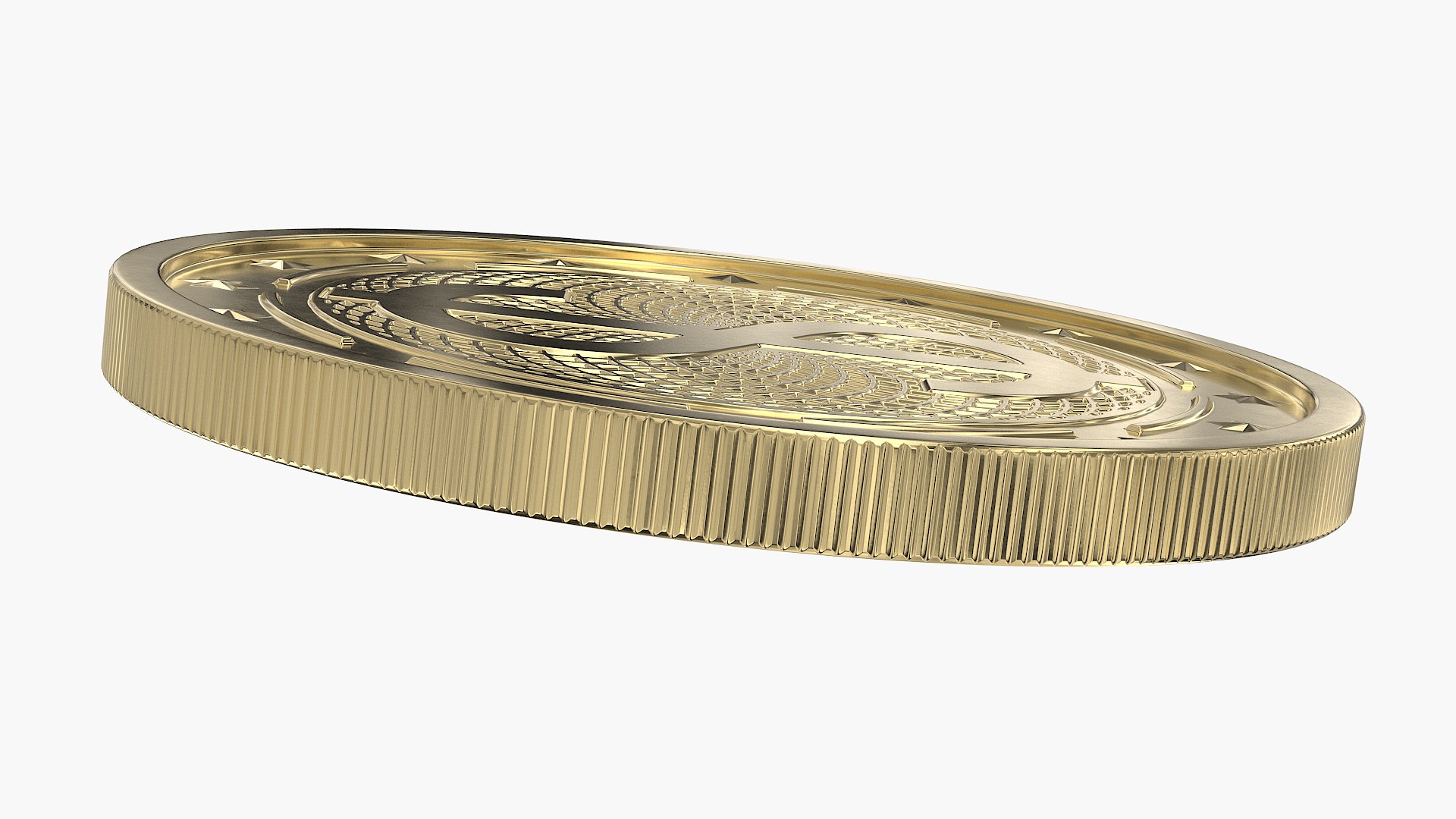 3D Dollar Gold Coin 1 - TurboSquid 2274002