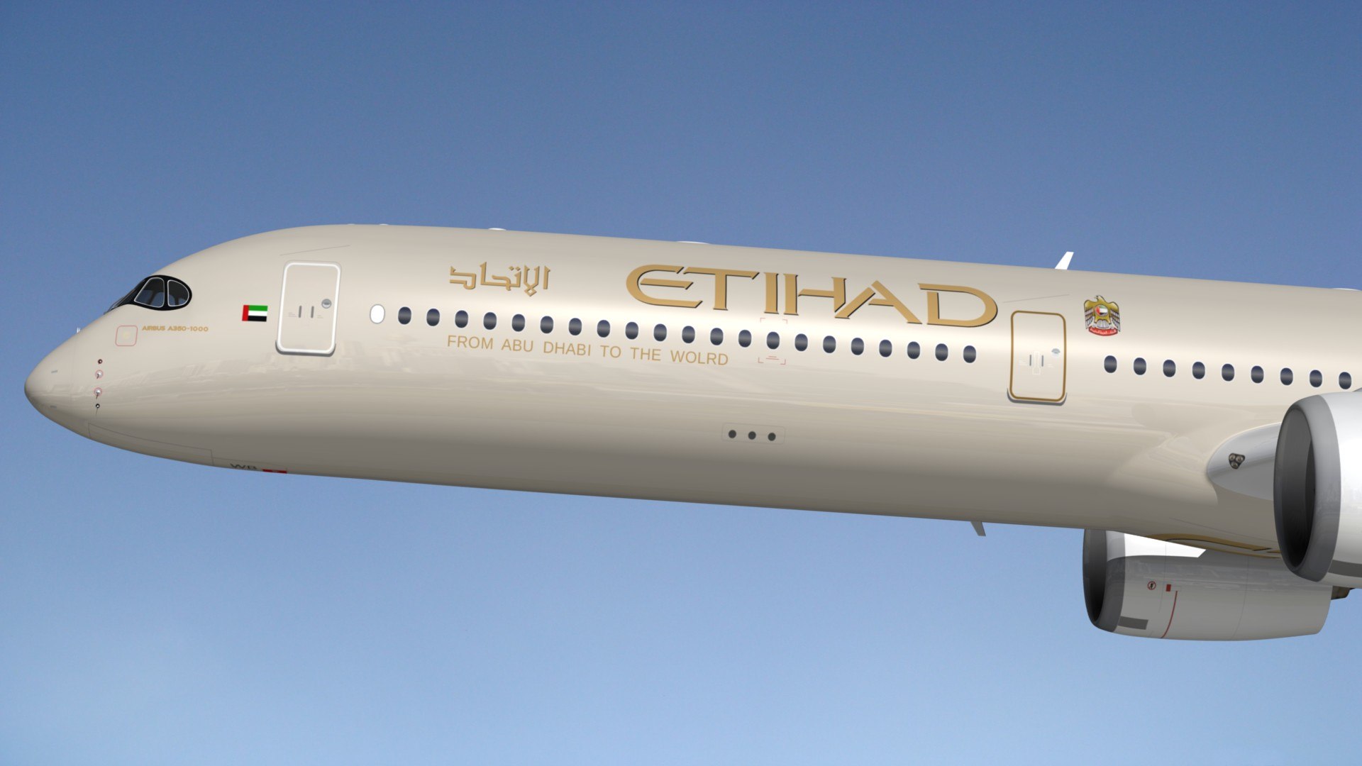 Airbus A351 Etihad Airways 3D - TurboSquid 1818262