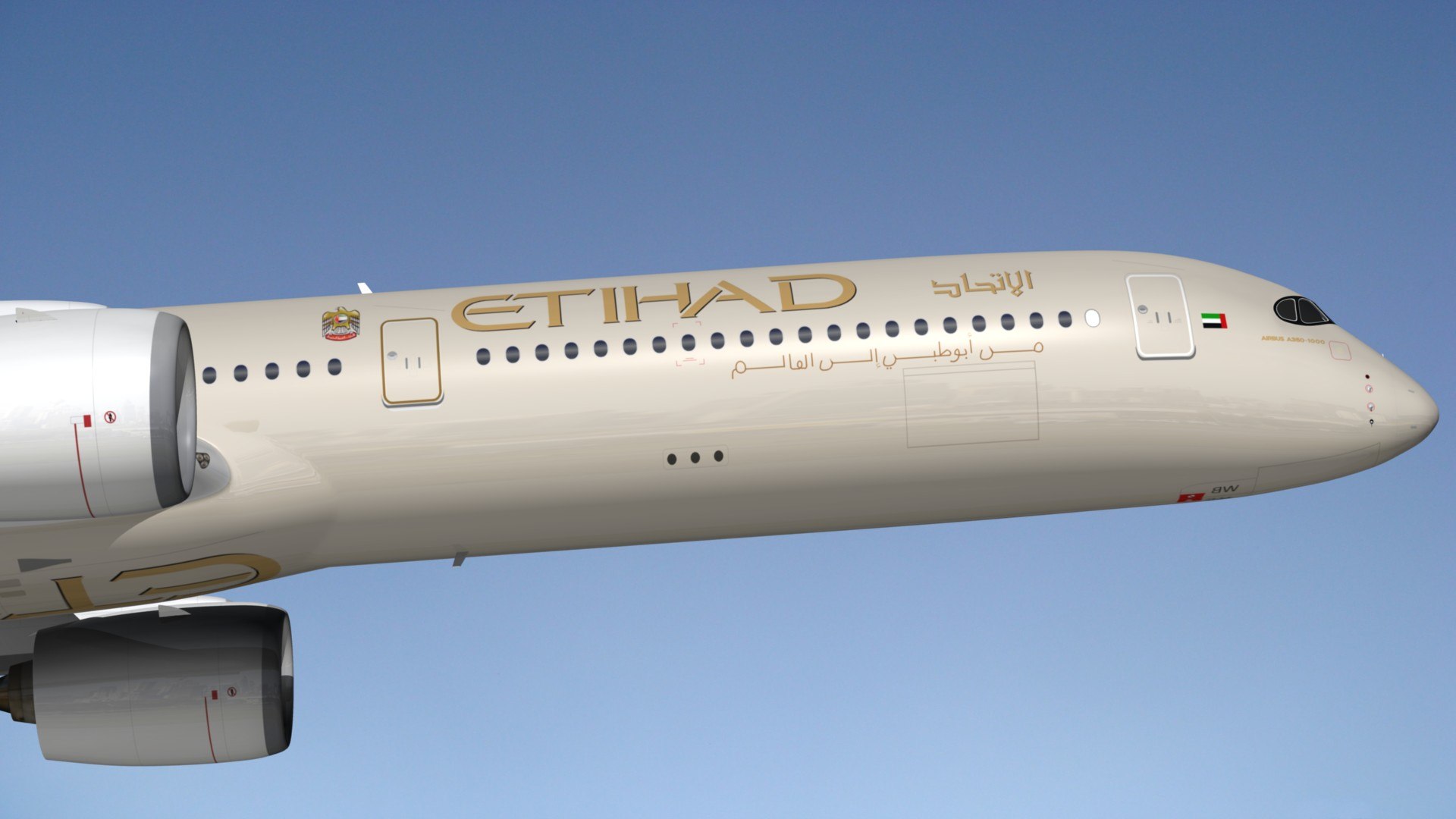 Airbus A351 Etihad Airways 3D - TurboSquid 1818262