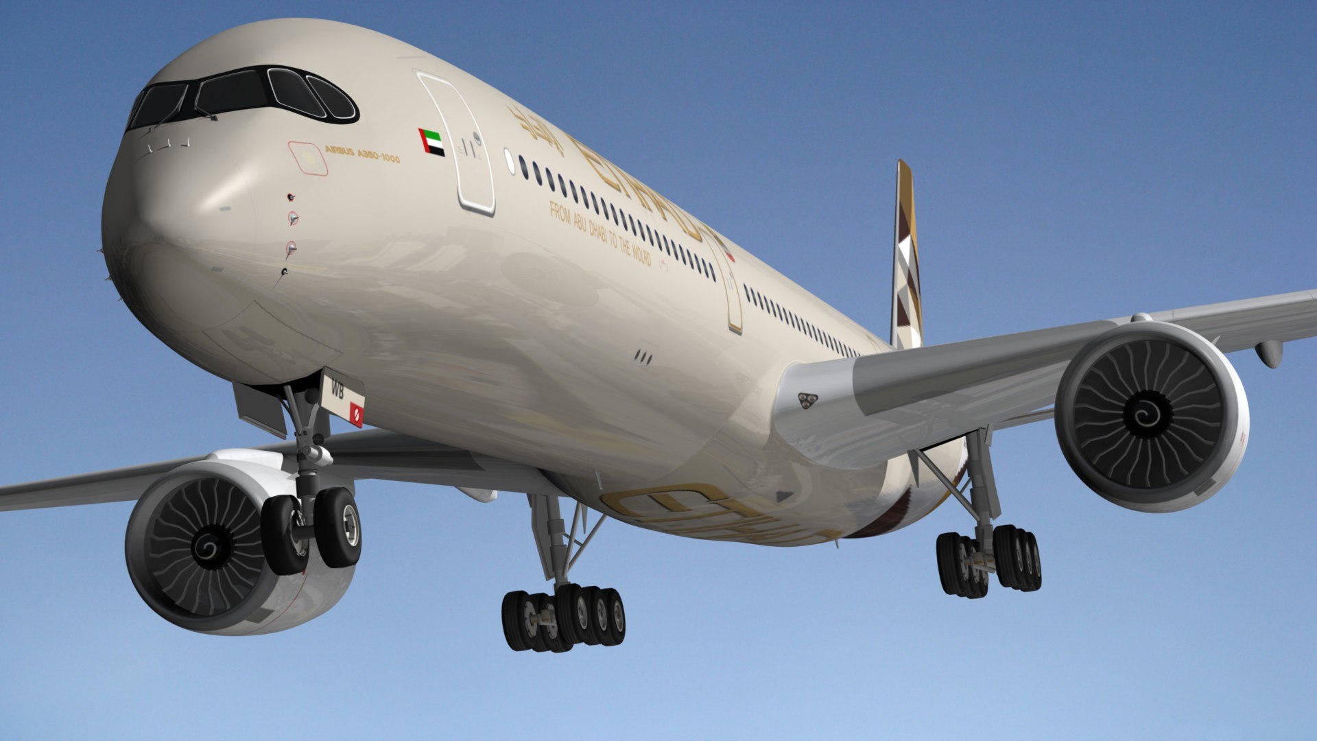 Airbus A351 Etihad Airways 3D - TurboSquid 1818262