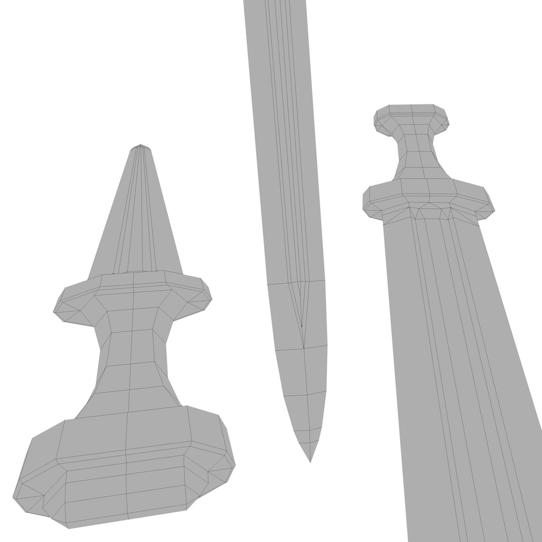 3d Nydam Sword Model