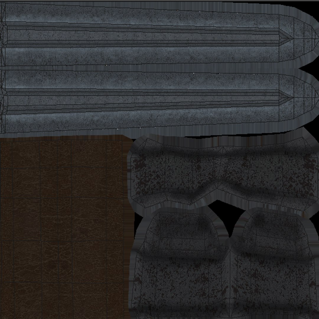3d Nydam Sword Model