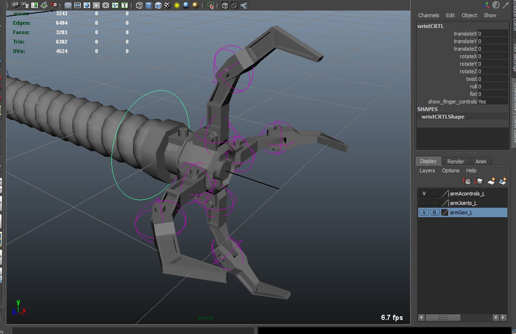 3d Robot Arm Model