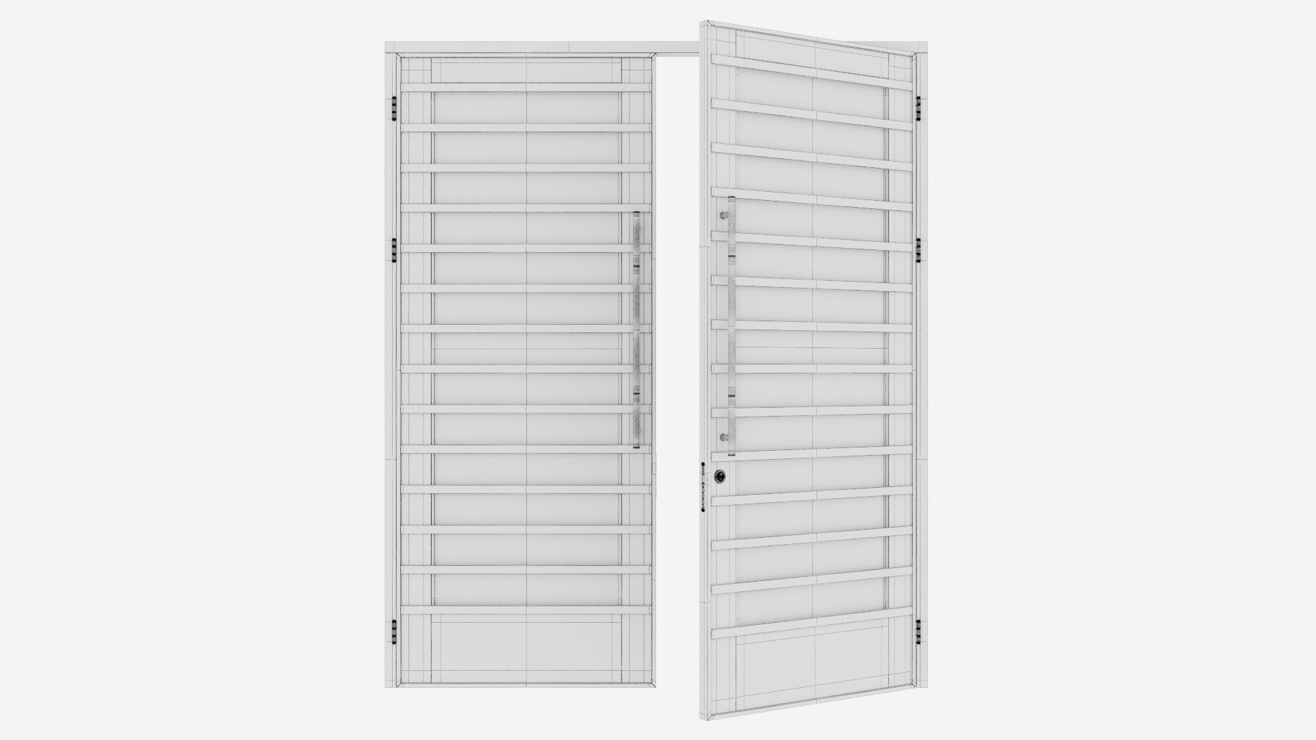 Aluminium Door 131 Model - TurboSquid 2029051