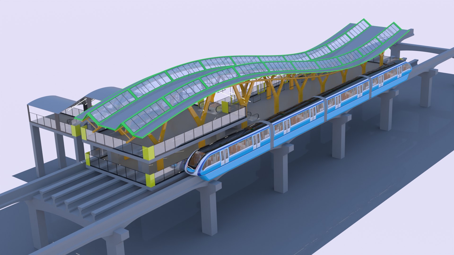Monorail Stations Bundle V 3D Model - TurboSquid 2395788