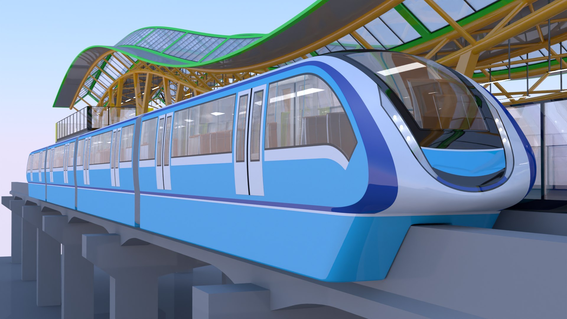 Monorail Stations Bundle V 3D Model - TurboSquid 2395788