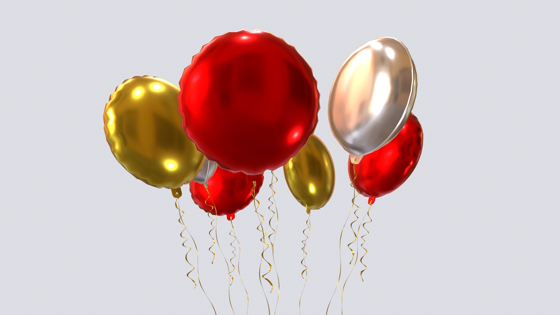 3D Helium Balloons - TurboSquid 2177884