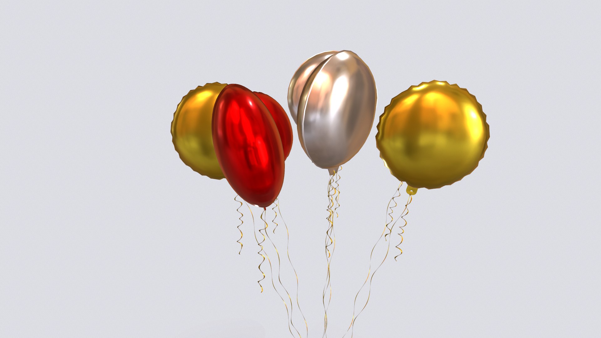 3D Helium Balloons - TurboSquid 2177884