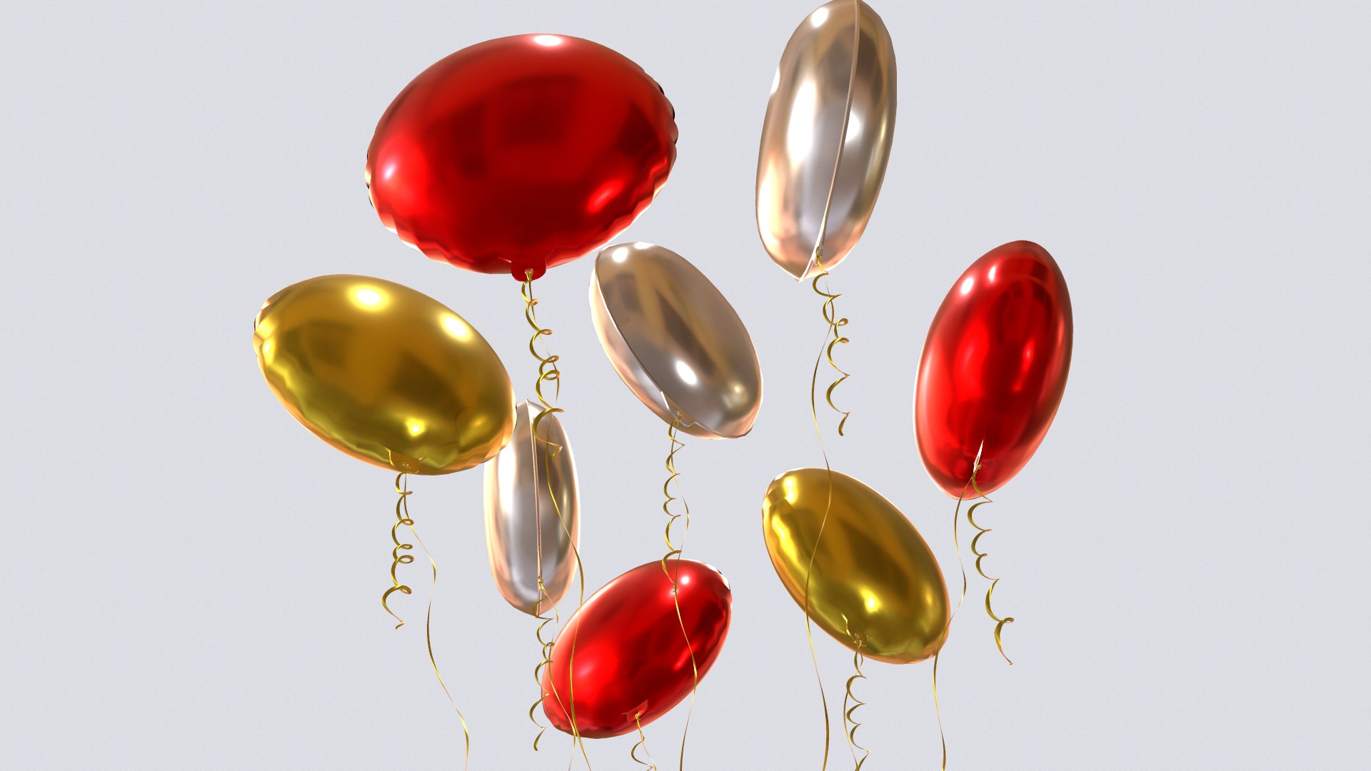 3D Helium Balloons - TurboSquid 2177884