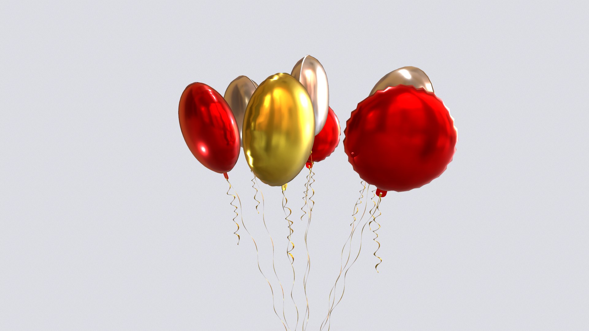3D Helium Balloons - TurboSquid 2177884