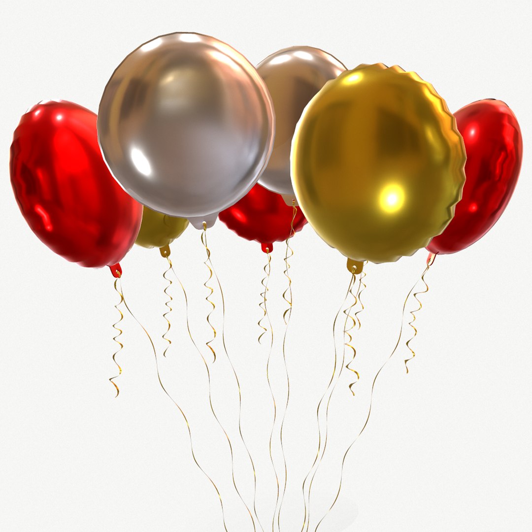 3D Helium Balloons - TurboSquid 2177884