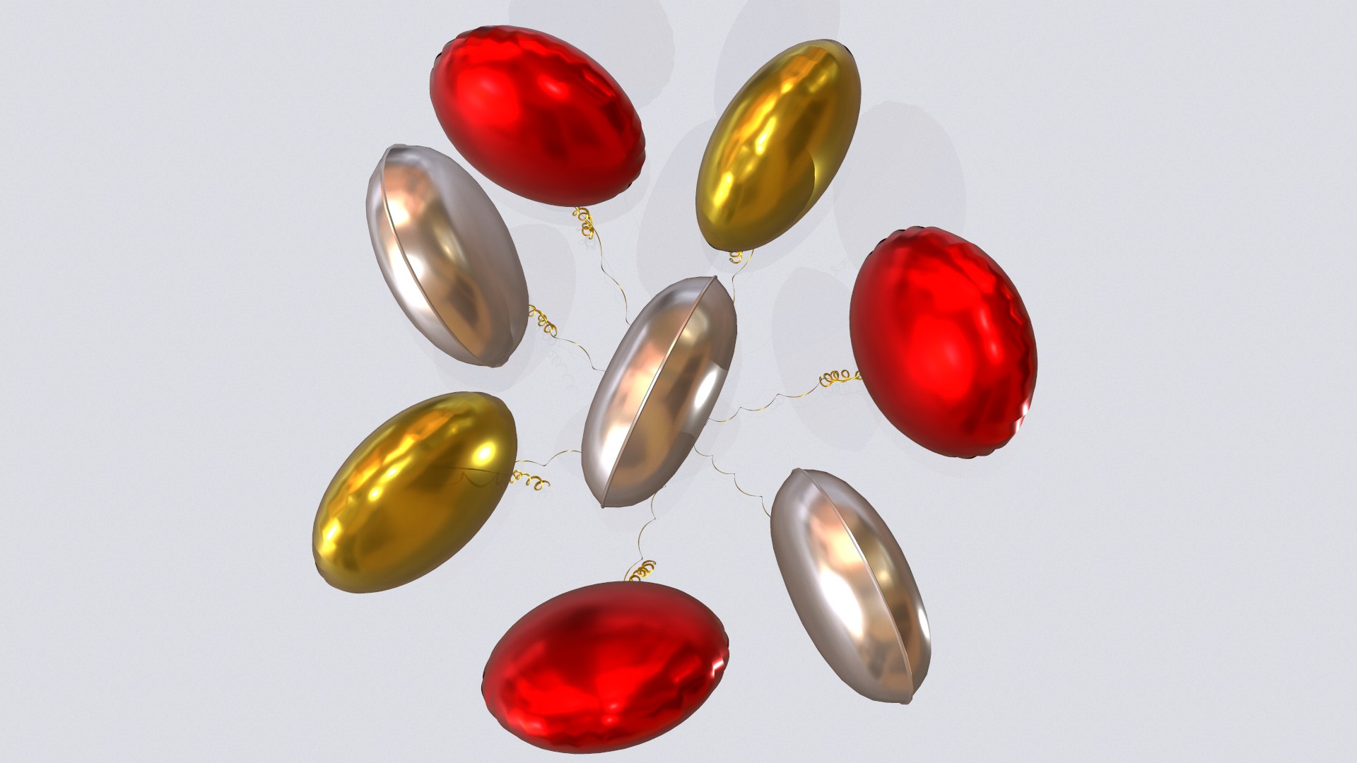 3D Helium Balloons - TurboSquid 2177884