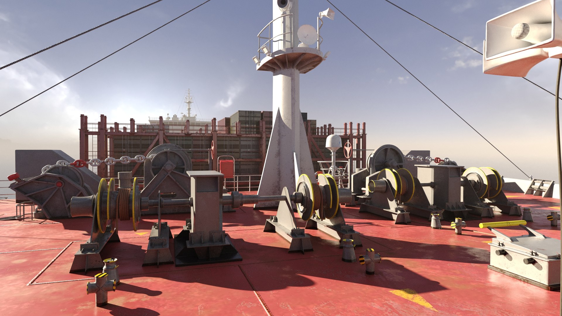 Container ship generic vessel model - TurboSquid 1508599