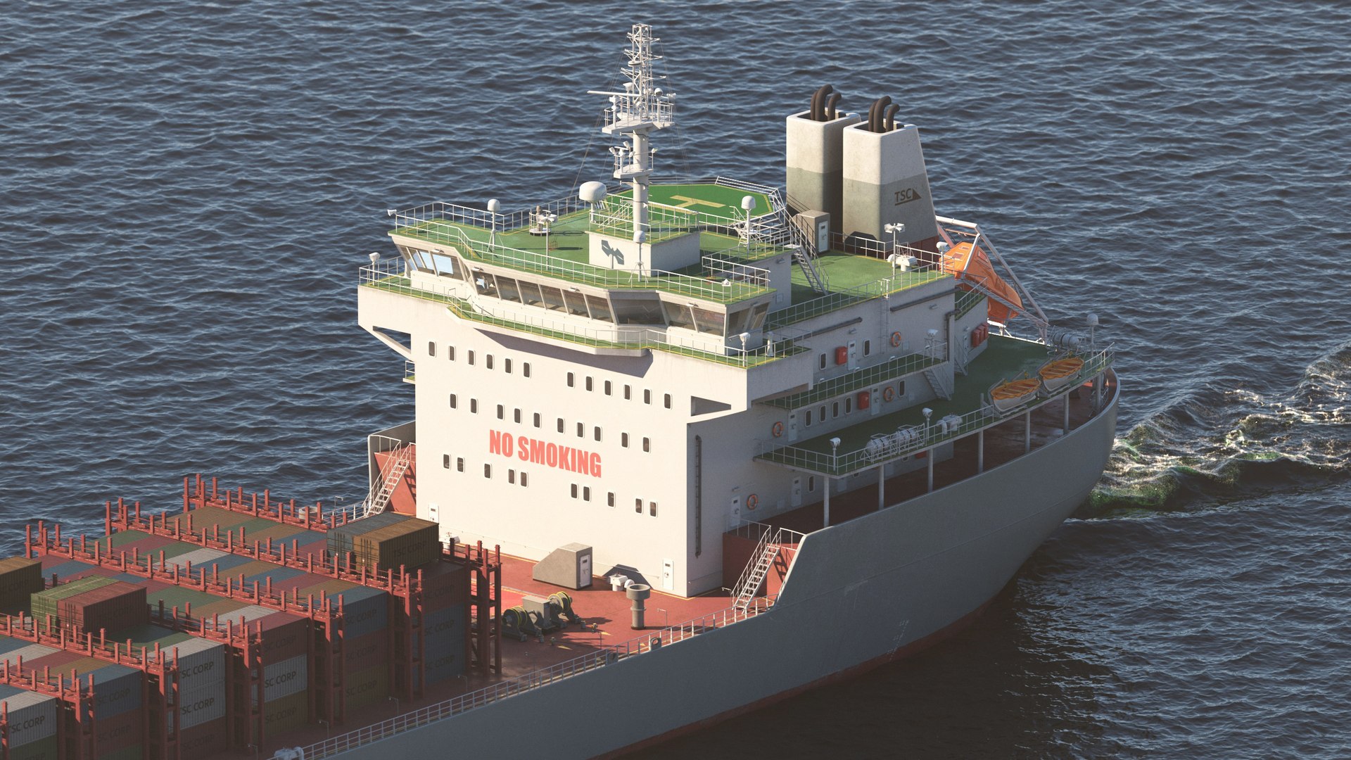 Container ship generic vessel model - TurboSquid 1508599