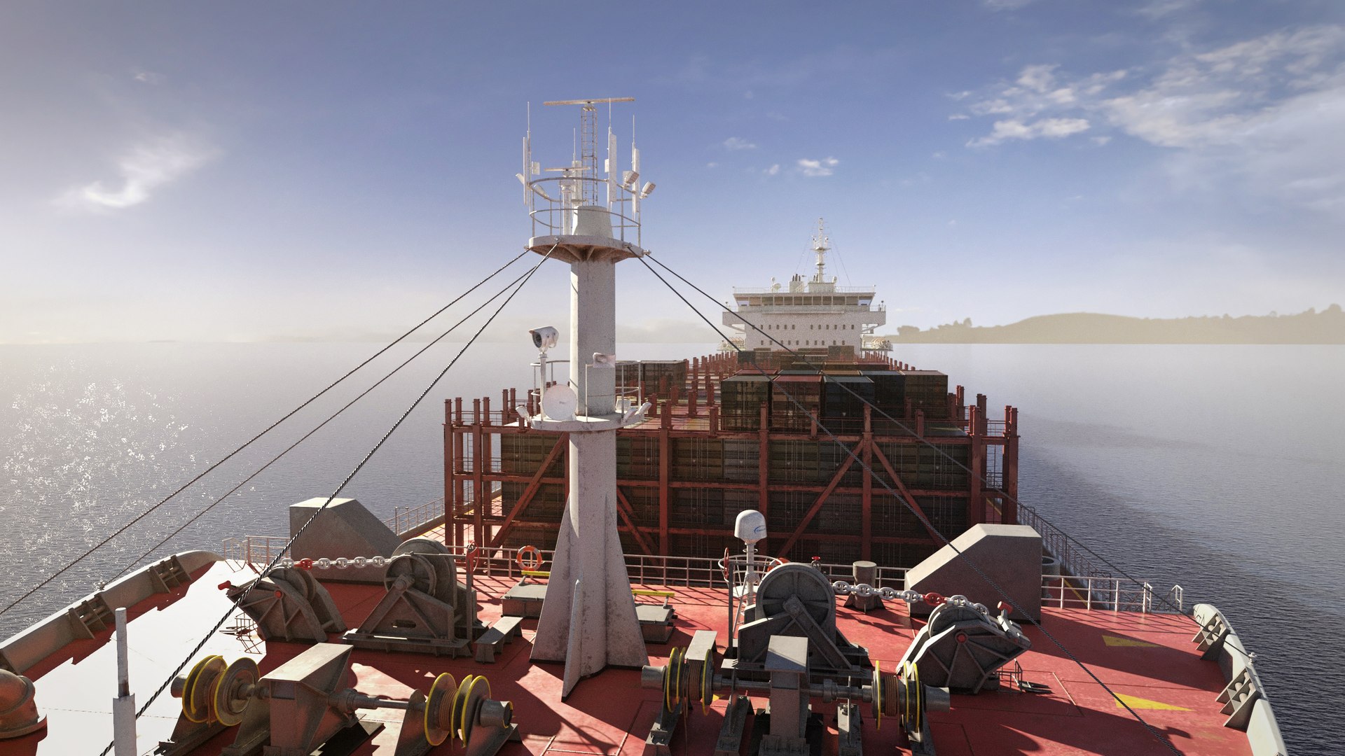 Container ship generic vessel model - TurboSquid 1508599