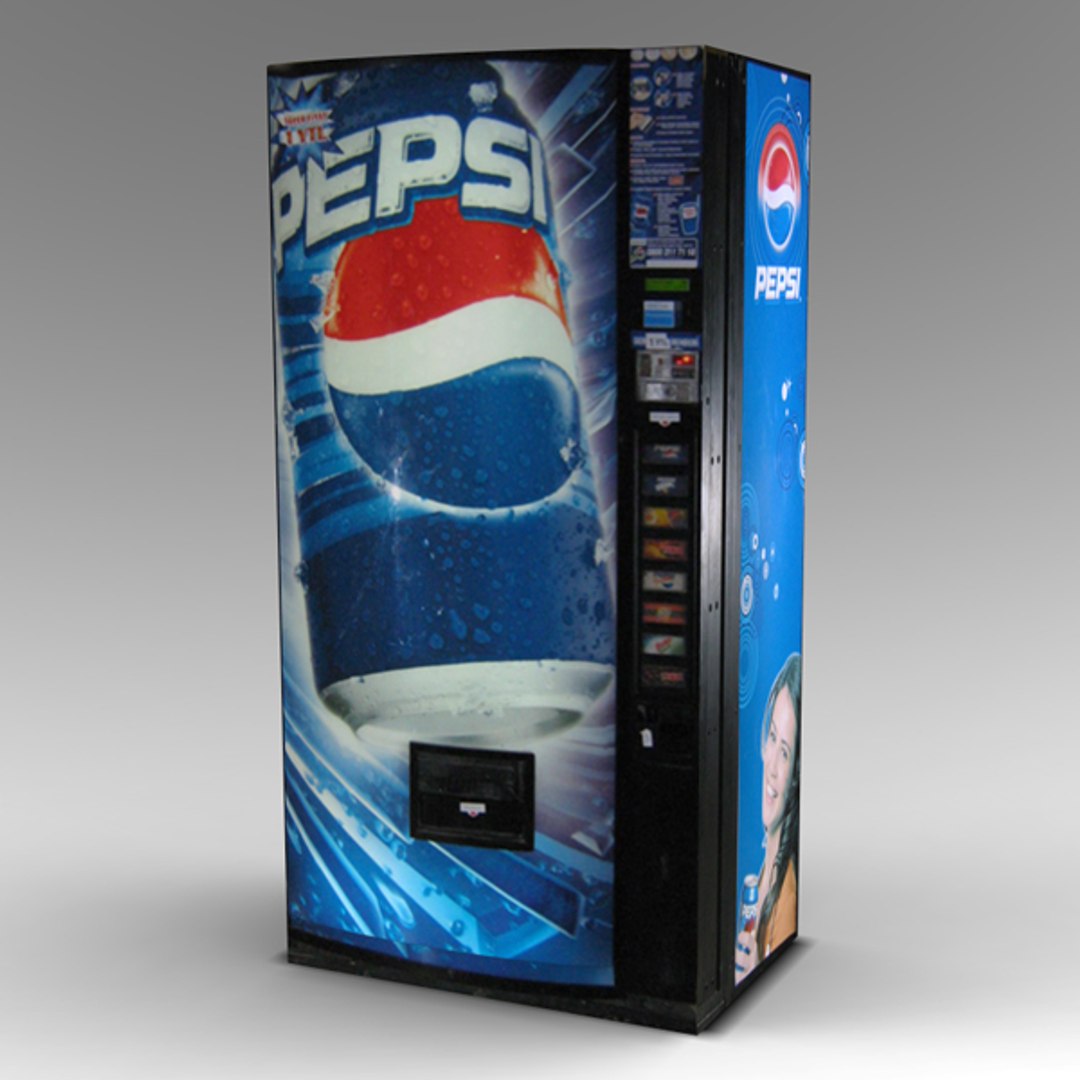 Pepsi Vending Machine 3d Max