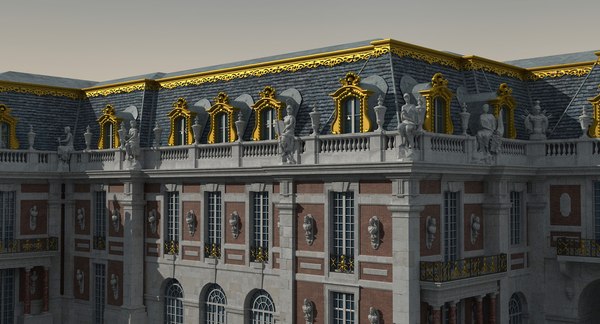 3D entrance versailles palace - TurboSquid 1253470
