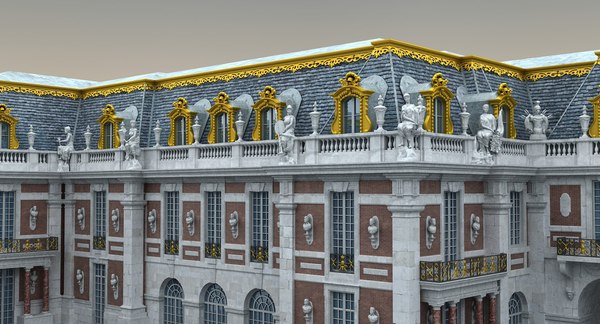 3D entrance versailles palace - TurboSquid 1253470