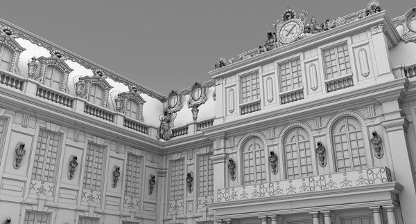 3D entrance versailles palace - TurboSquid 1253470