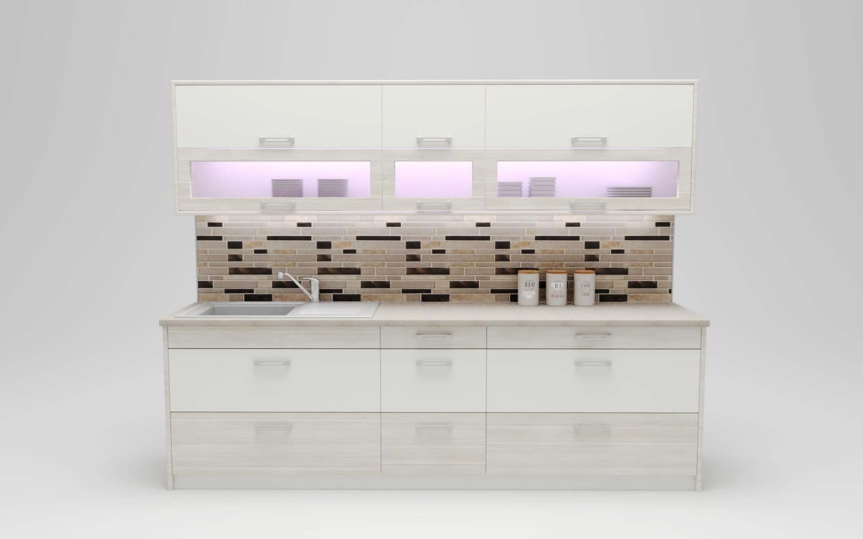 3d model of kitchen alexa - small