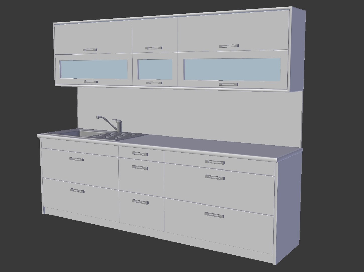 3d model of kitchen alexa - small