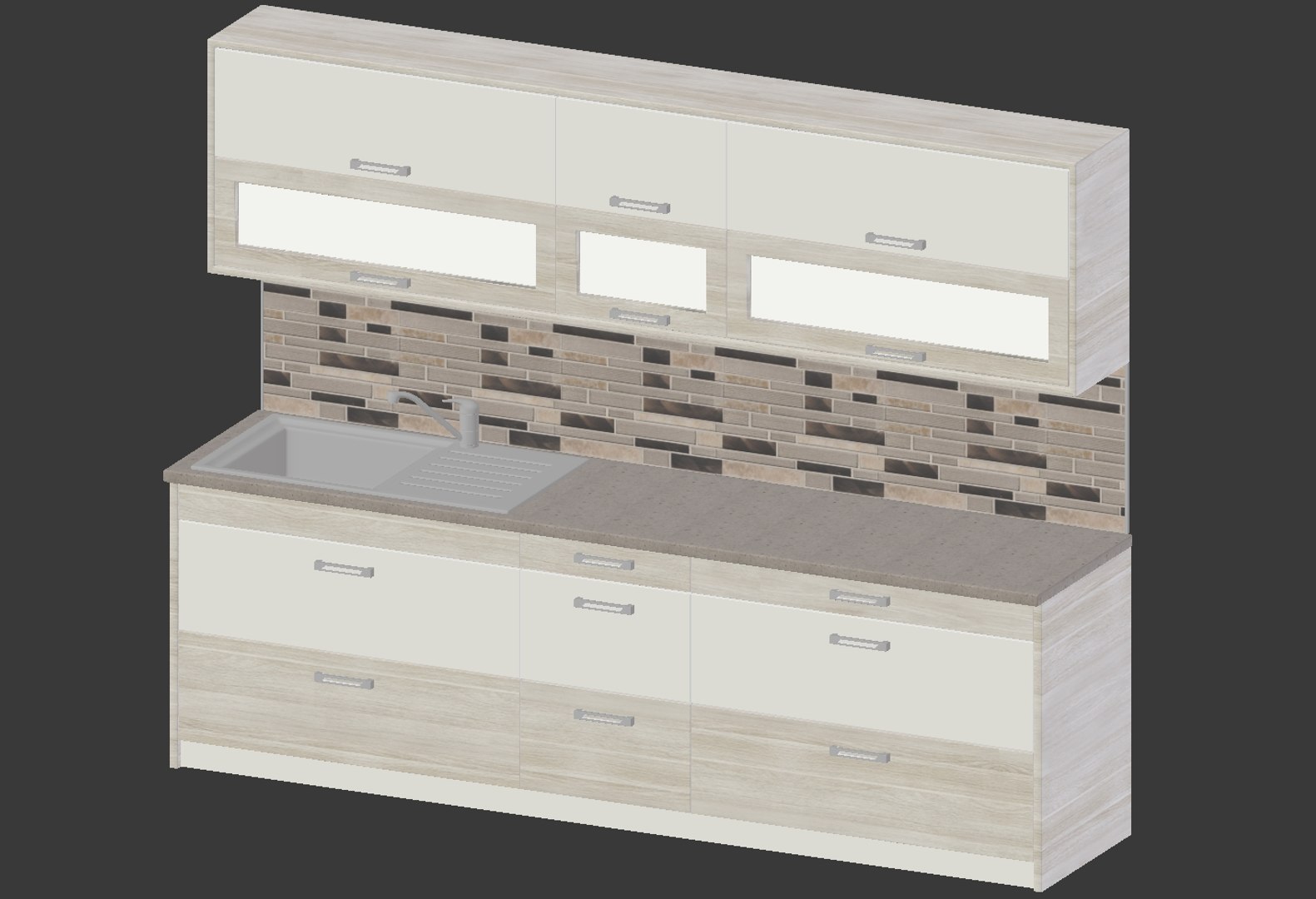 3d model of kitchen alexa - small