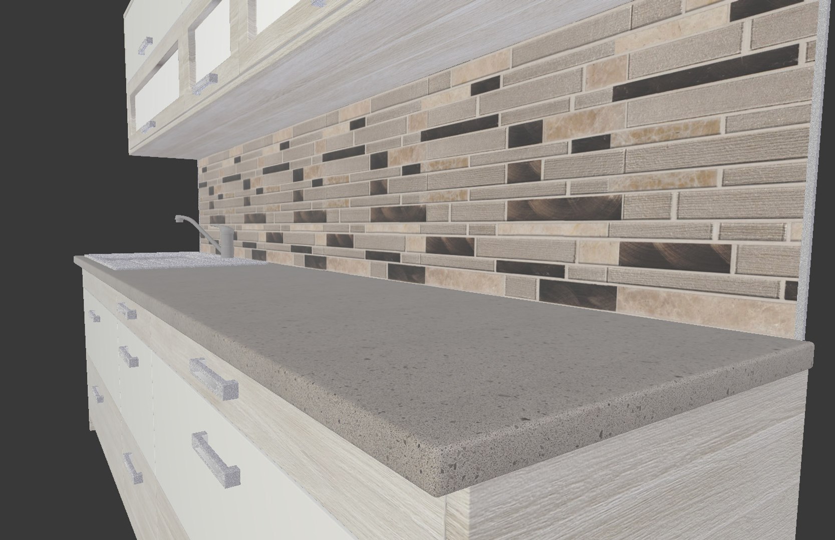 3d model of kitchen alexa - small