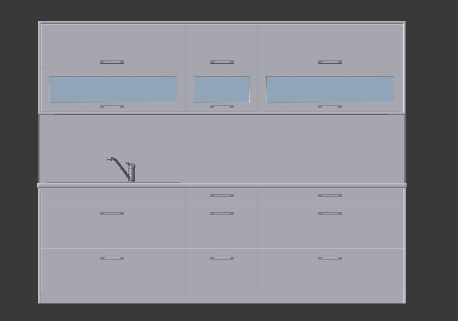 3d model of kitchen alexa - small