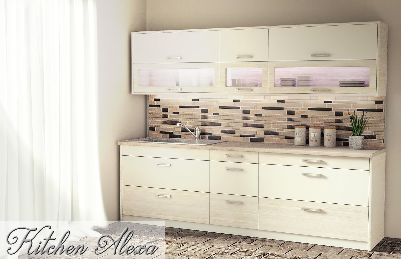 3d model of kitchen alexa - small