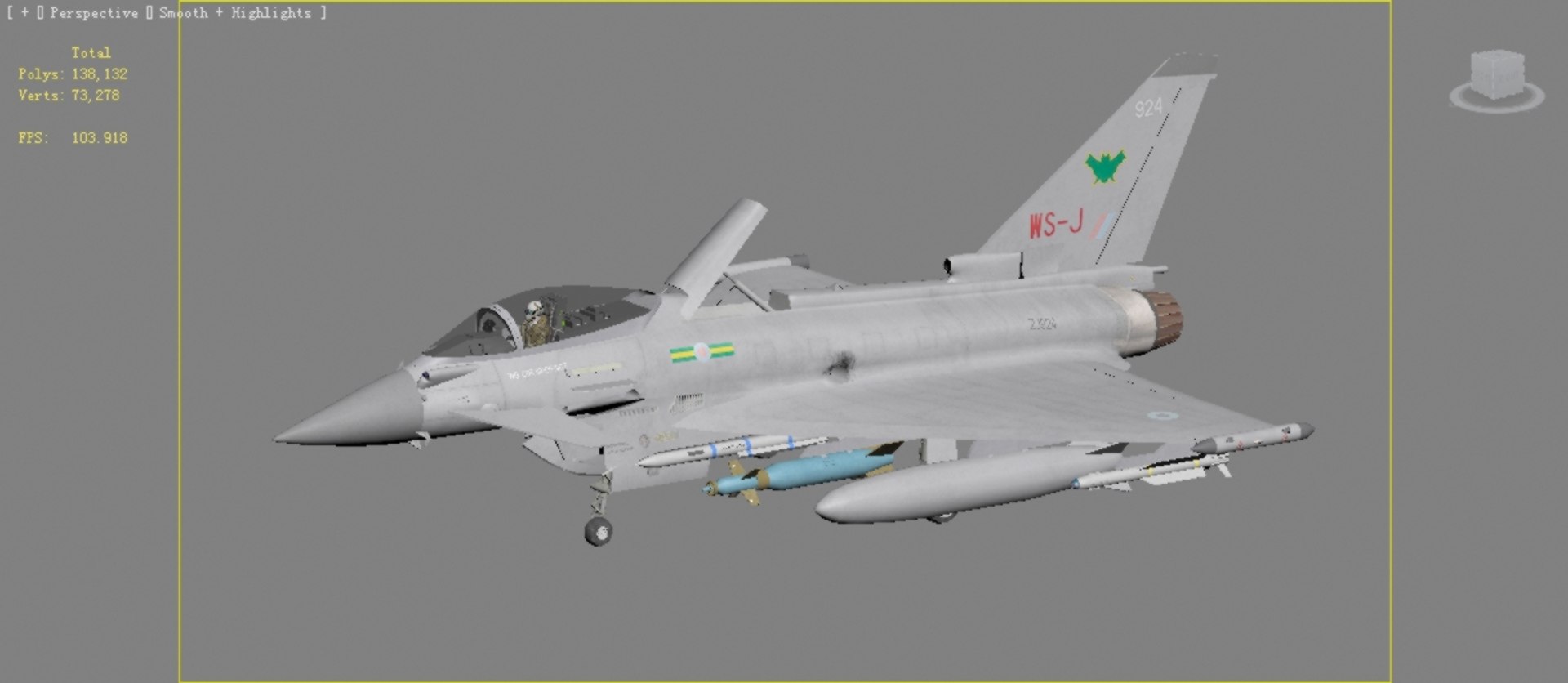 Eurofighter typhoon RAF model - TurboSquid 2120699