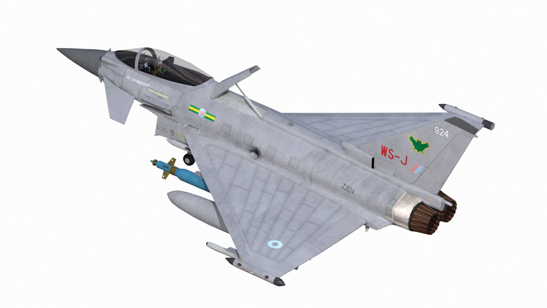 Eurofighter typhoon RAF model - TurboSquid 2120699