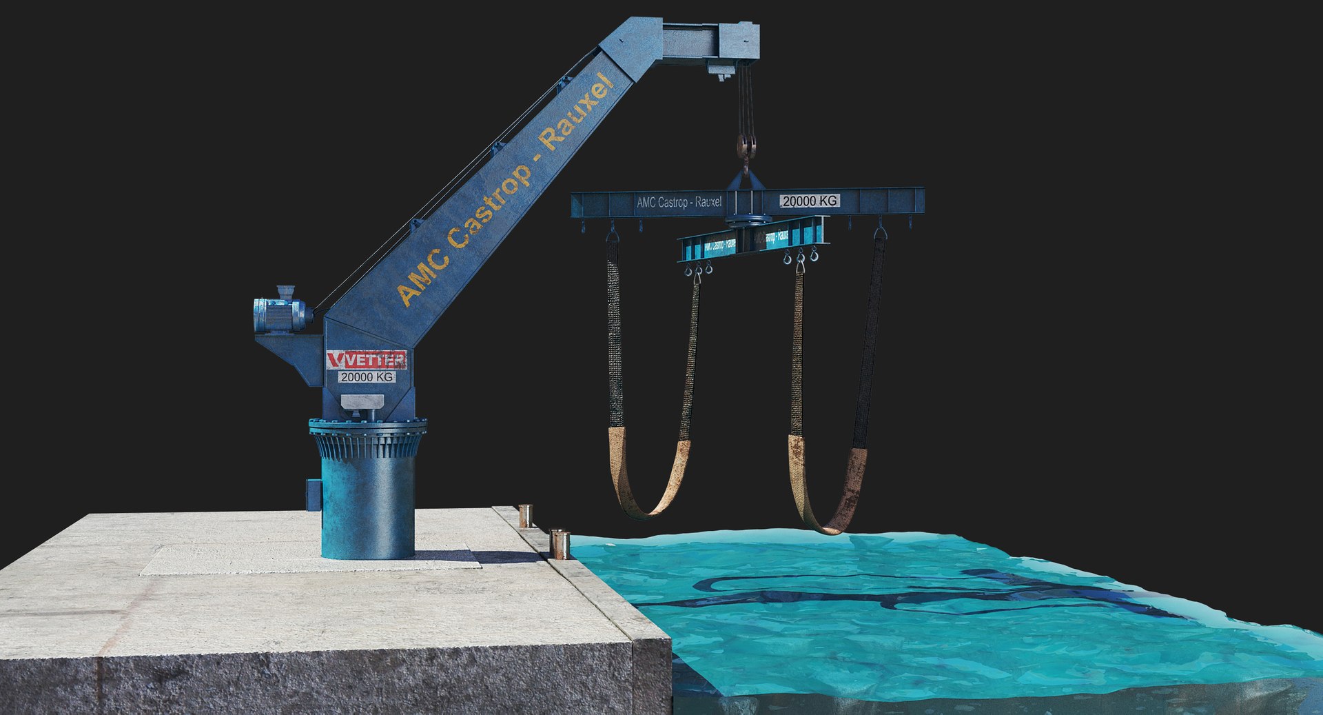 Boat Crane 3d Model