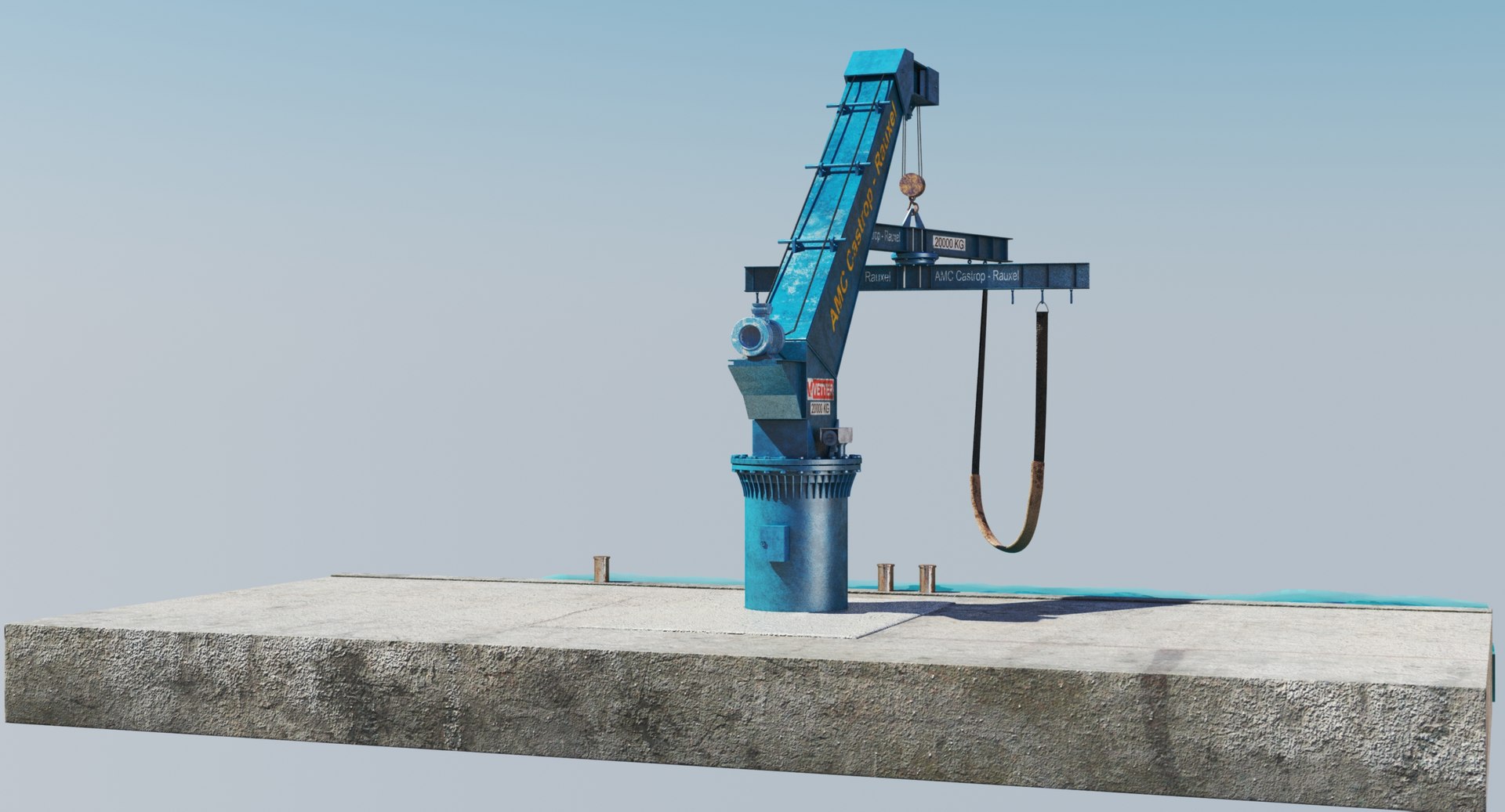 Boat Crane 3d Model