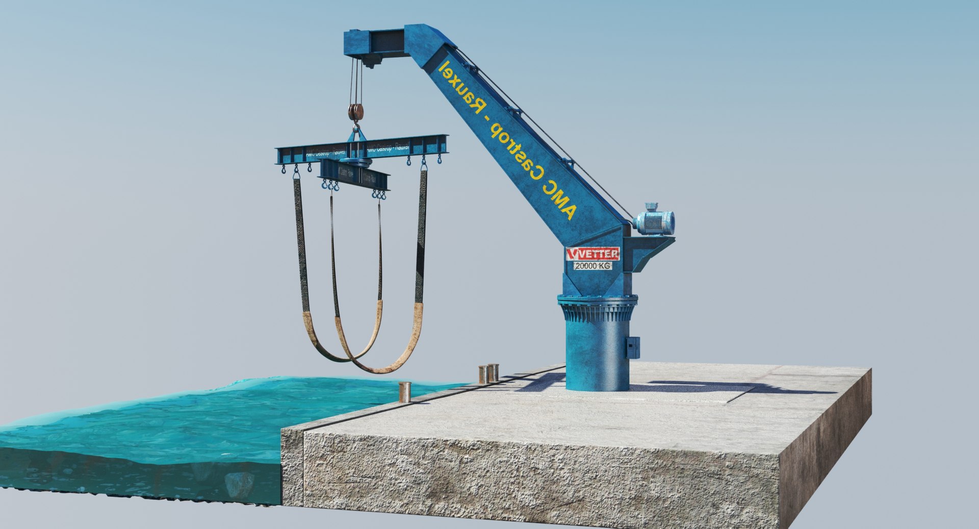Boat Crane 3d Model