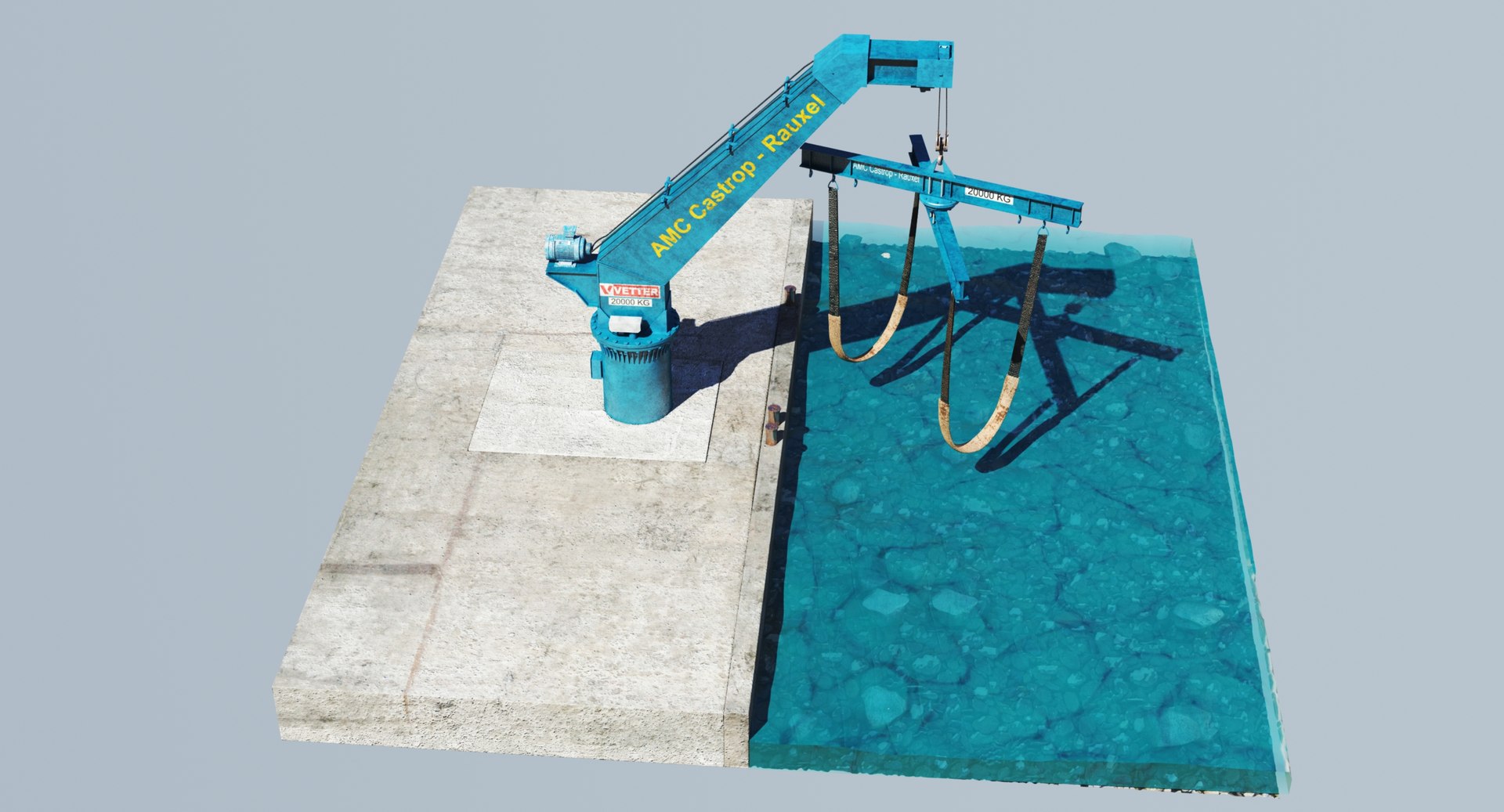 boat crane 3d model