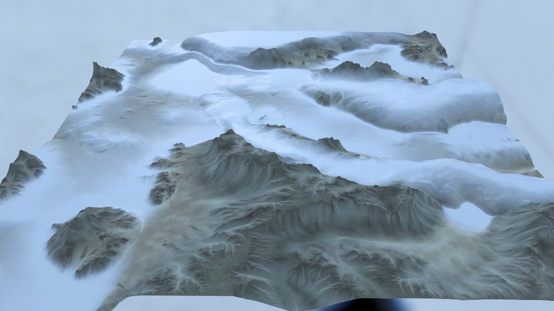 Snow Mountain 1 3d Model
