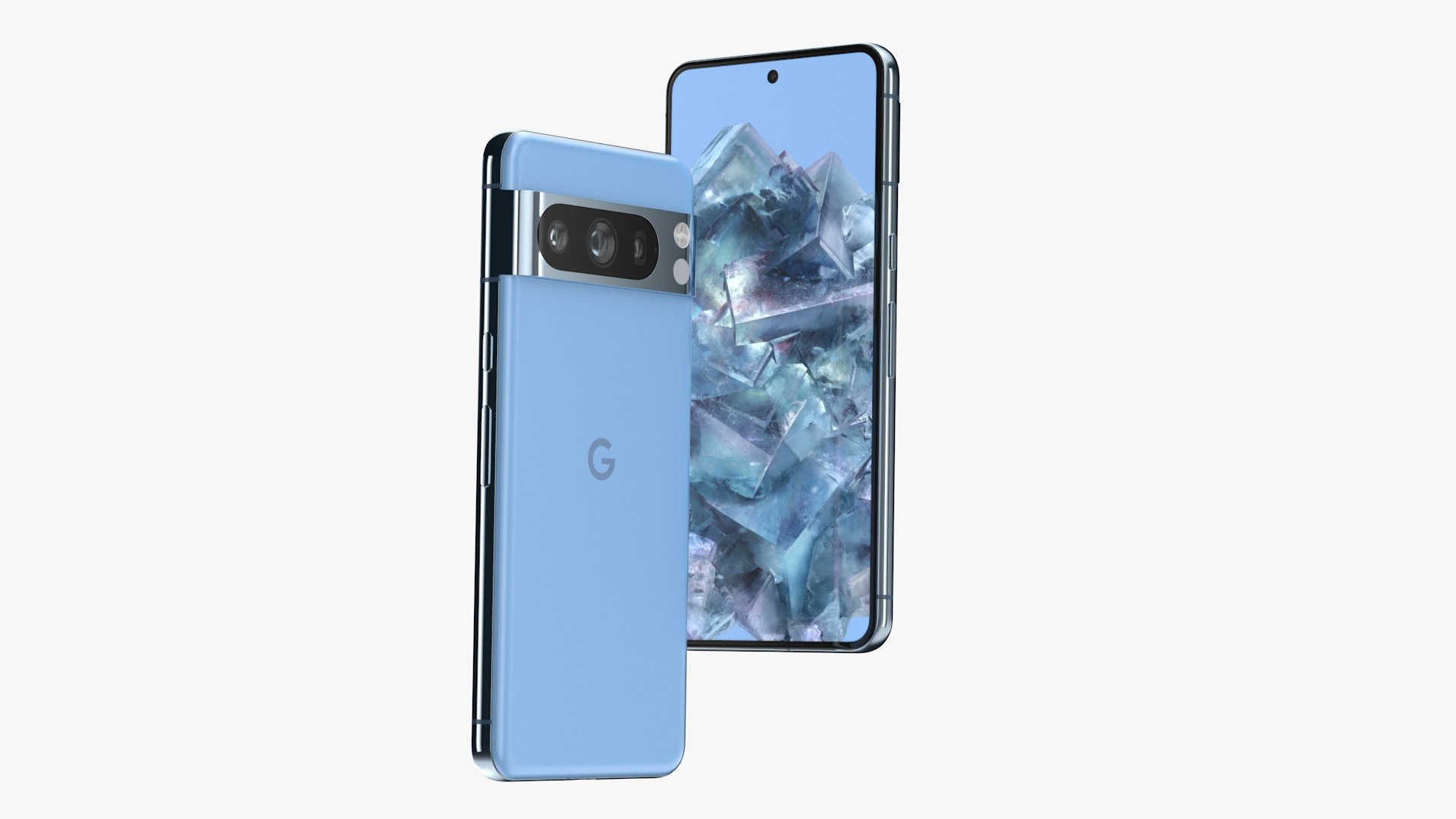 3D Google Pixel 8 Pro Sky Blue Model - TurboSquid 2129819