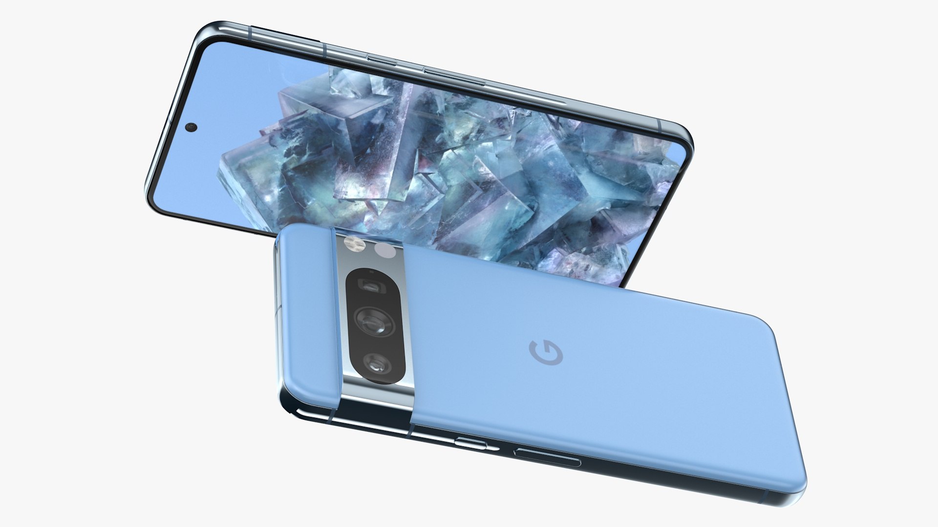3D Google Pixel 8 Pro Sky Blue Model - TurboSquid 2129819