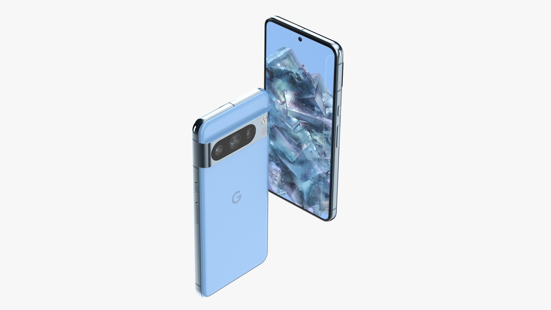 3D Google Pixel 8 Pro Sky Blue Model - TurboSquid 2129819