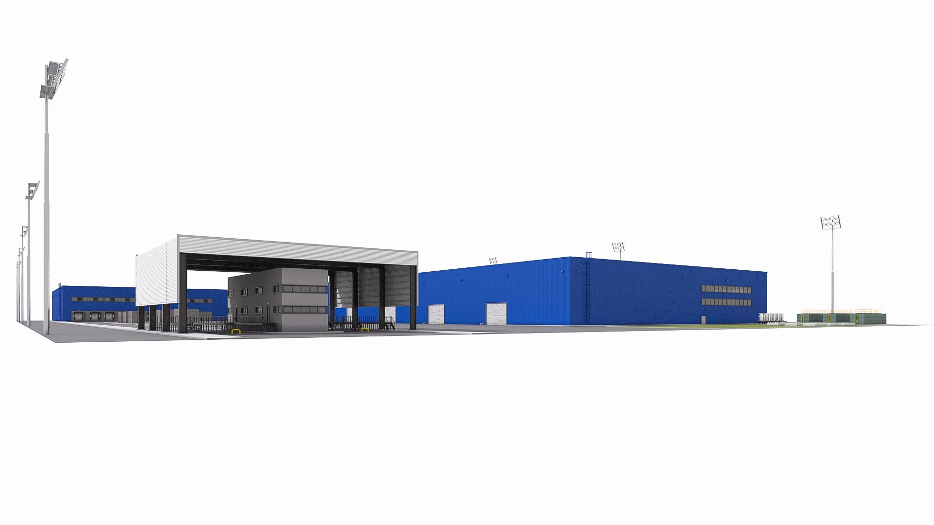 Industrial Complex 01 3D Model - TurboSquid 2060894