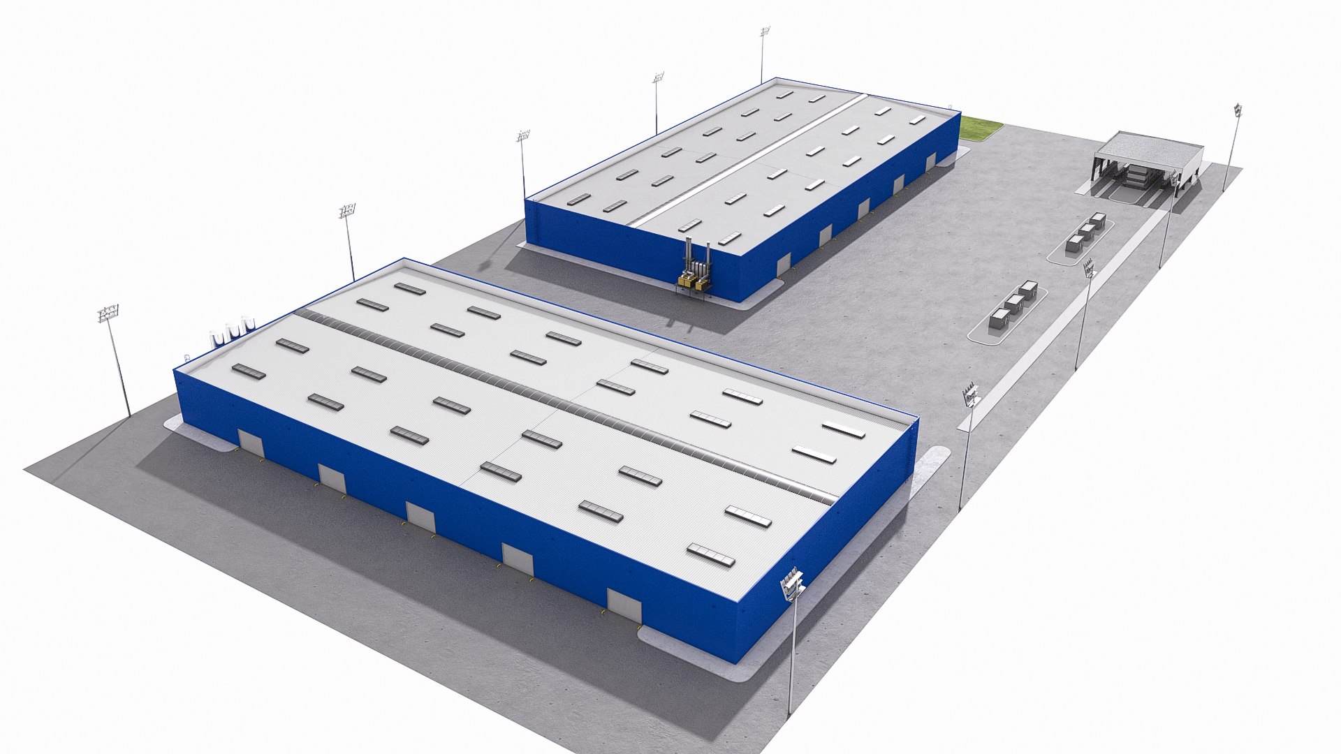 Industrial Complex 01 3D Model - TurboSquid 2060894